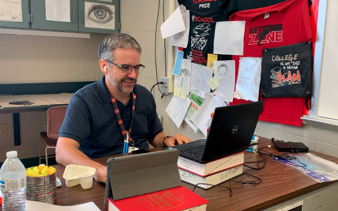 On our first day of at home remote learning - School District of Lancaster