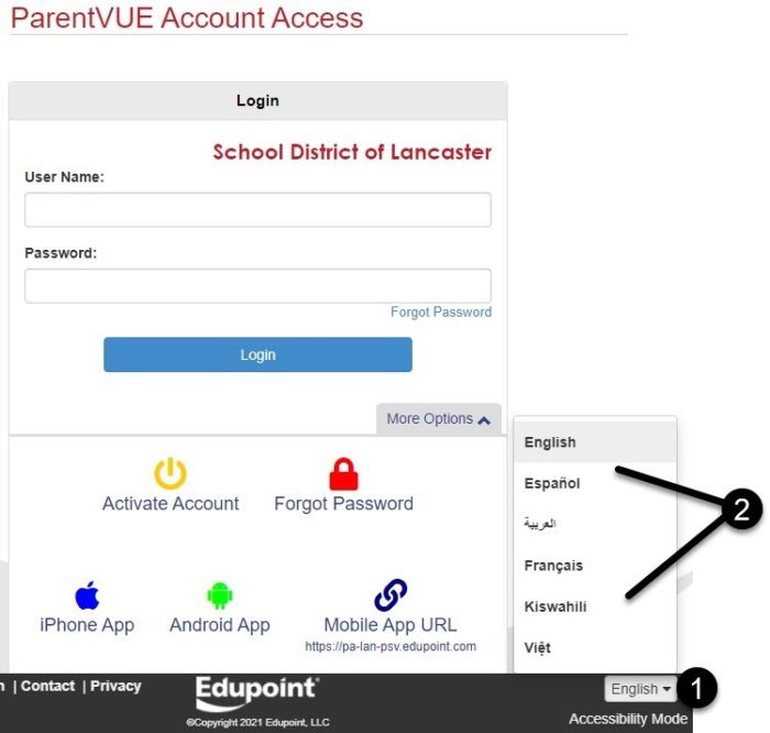 ParentVUE - School District of Lancaster