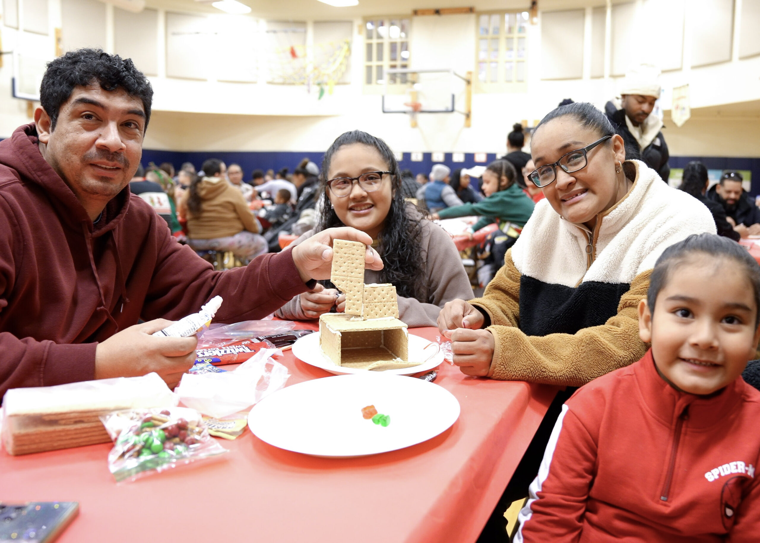 Building tradition together at Fulton ES's annual Gingerbread House Day ...